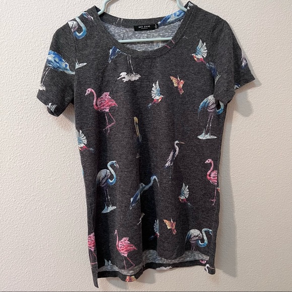 Max Jeans | Tops | Max Jeans Bird Print Shirt Top | Poshmark